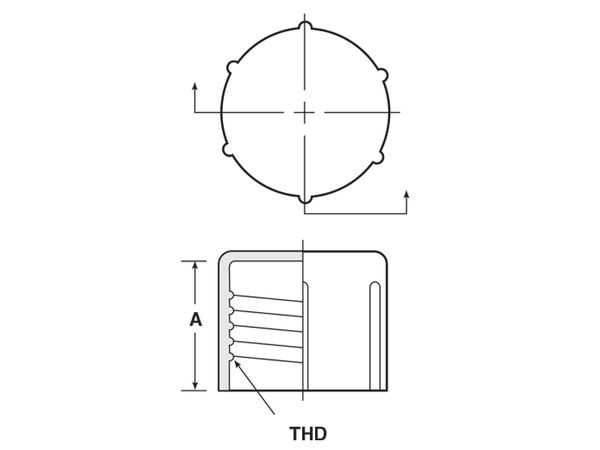 Threaded Aluminum Plugs | ASP Series | Caplugs
