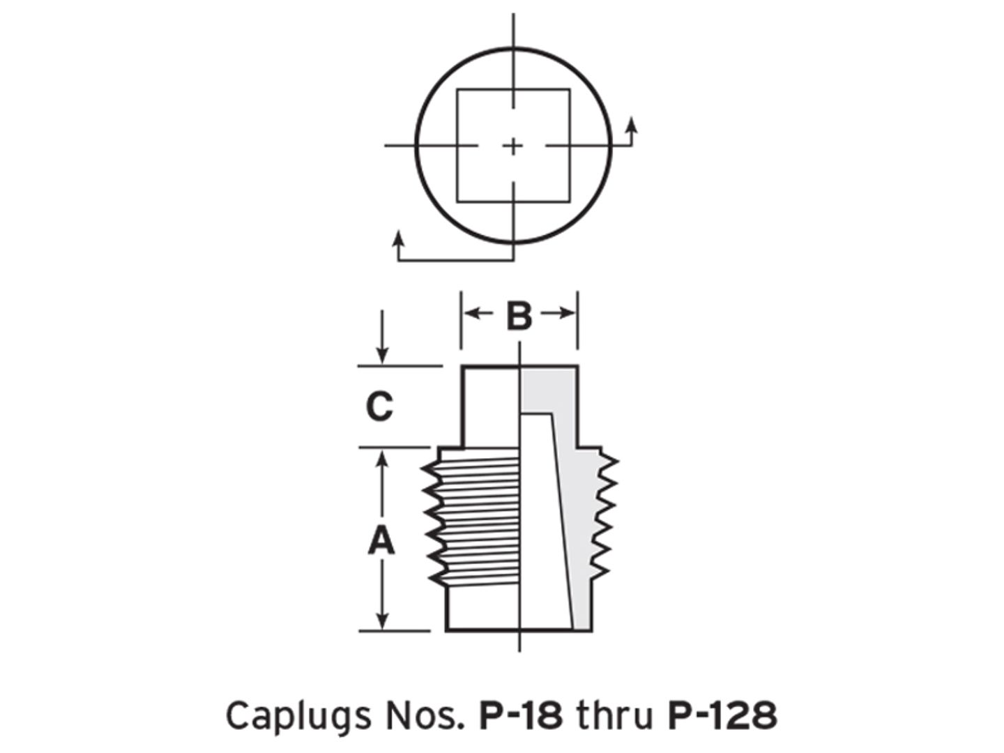 Plastic Threaded Plugs for NPT Pipe Fittings | P Series | Caplugs
