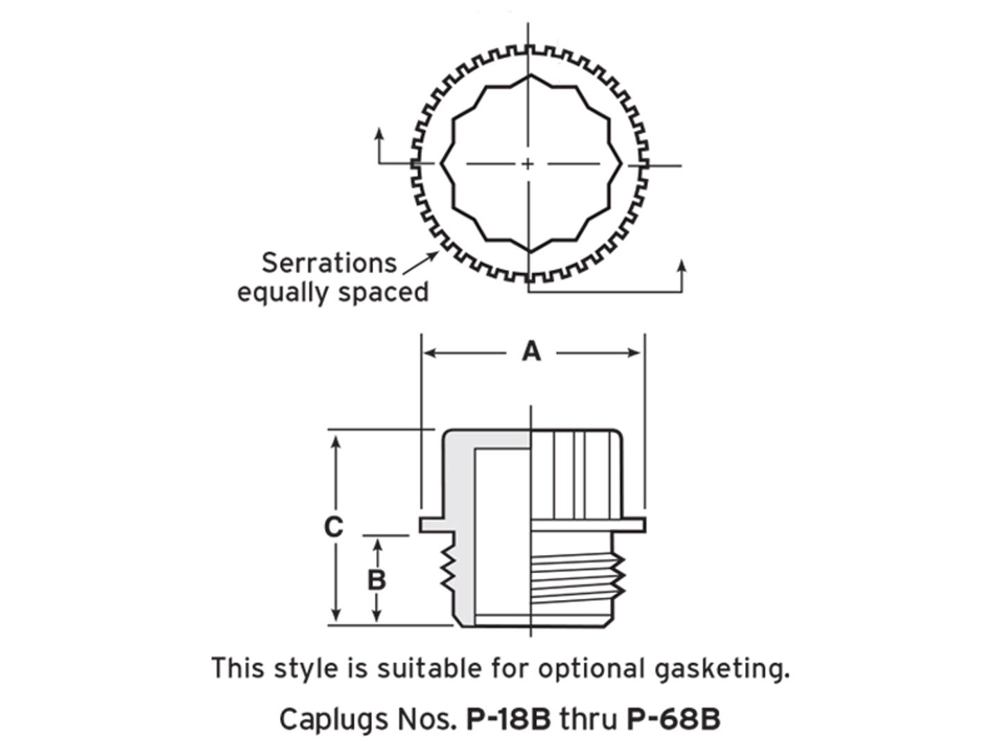 Plastic Threaded Plugs for NPT Pipe Fittings | P Series | Caplugs