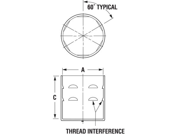 American Standard Pipe Caps (12-Thread) | PCAS Series | Caplugs
