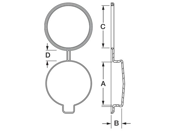 Vinyl Tethered Caps | VTC Series | Caplugs