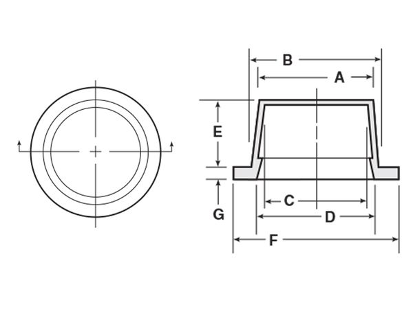 Tapered Caps & Plugs with Wide, Thick Flanges | WW Series | Caplugs